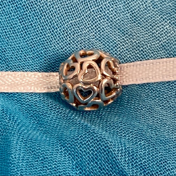 Pandora | Jewelry | Pandora Silver Hearts All Over Charm | Poshmark